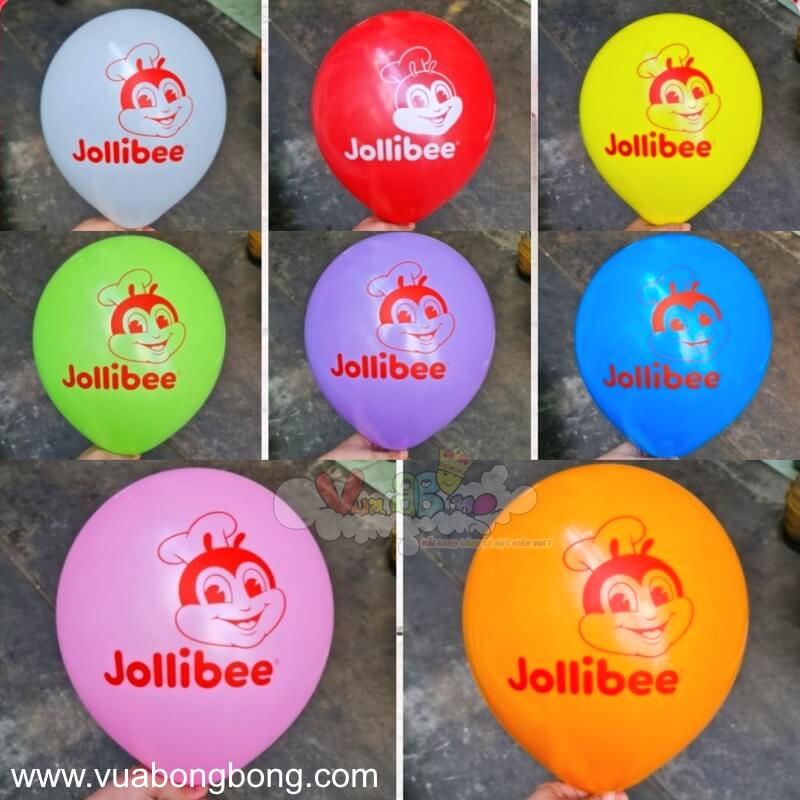 Chuyên cung cấp bong bóng bay in ấn hình ảnh logo jollibee gà rán thức ...