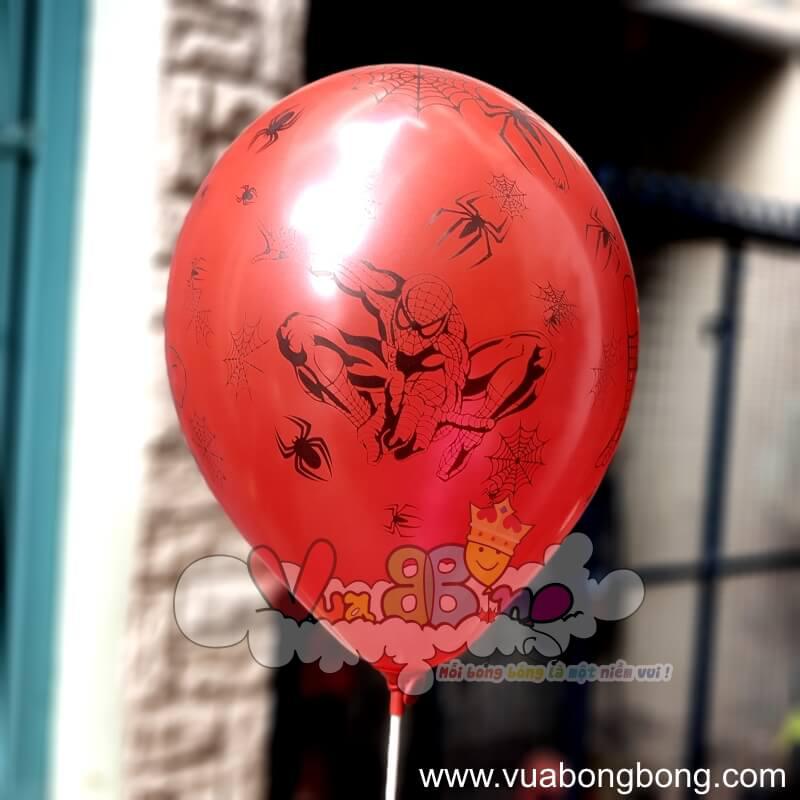 Bóng in giáp vòng xung quanh hình người nhện spider man|Vua bong bóng shop.
