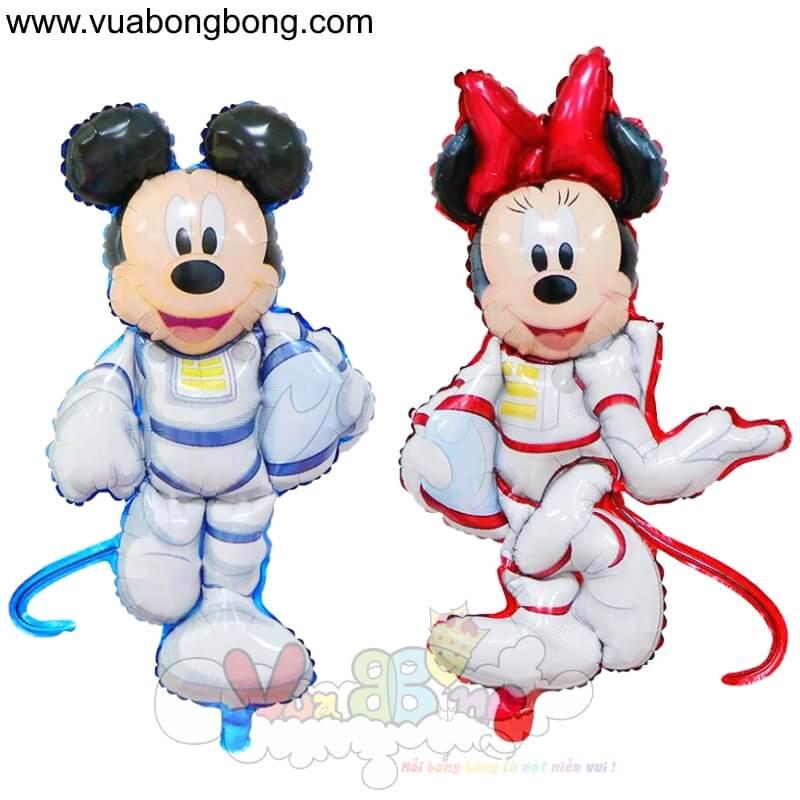 Bán bong bóng bay hình con chuột mickey trai, minie nữ phi hành gia ...