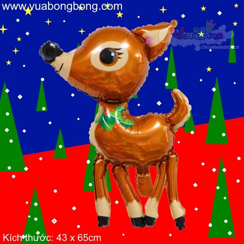 Bán bong bóng con tuần lộc rừng trang trí noel hoặc chủ đề rừng xanh ...