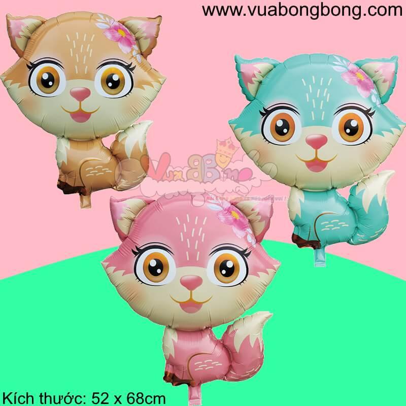 Bán bong bóng con cáo cài hoa cute hàn quốc Vua bong bóng shop