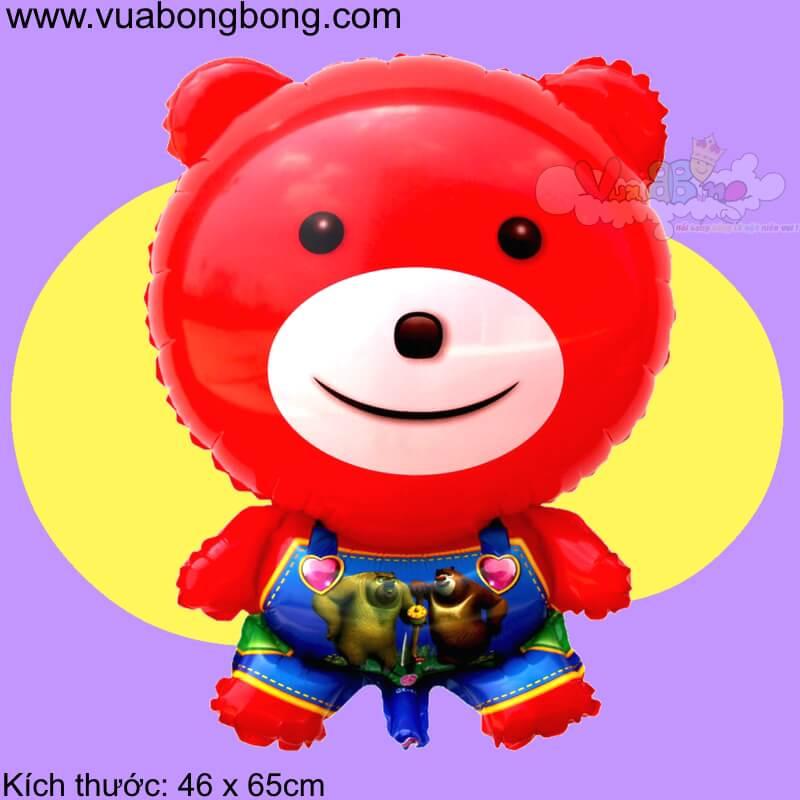 Bán bong bóng gấu đỏ màng nhựa nilon đồ chơi trẻ em sỉ giá rẻ Vua bong ...