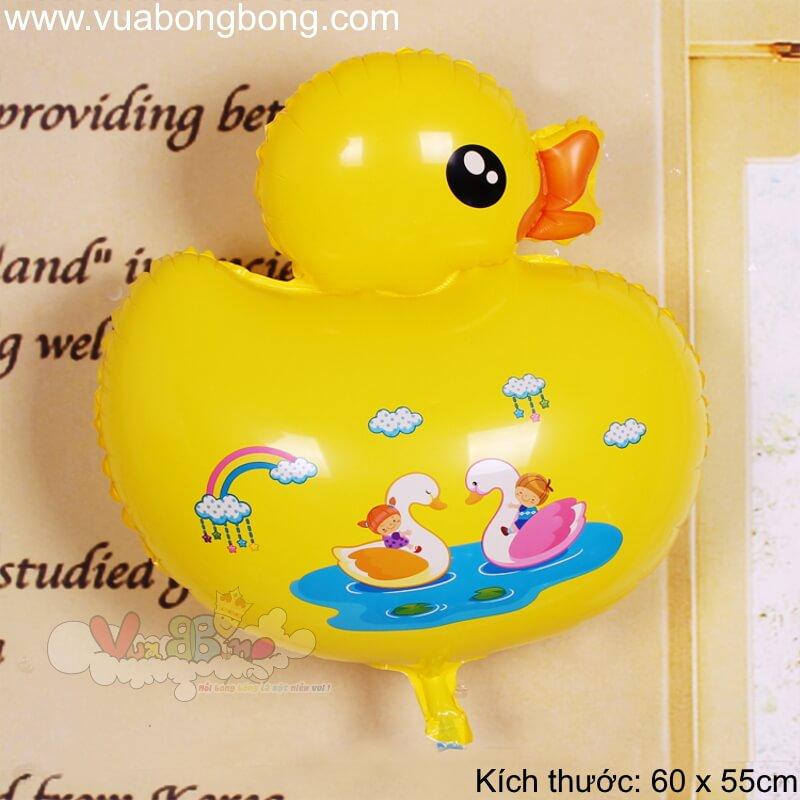 Bán bong bóng bay hình con vịt vàng in hình gắn que bán dạo khu vui ...