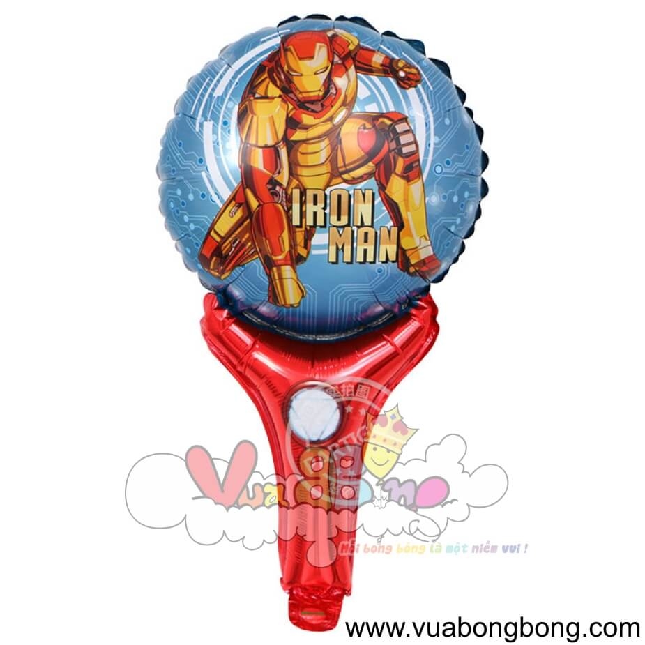 Bán thanh cây bóng tay cầm tròn in hình siêu anh hùng iron man|Vua bong ...