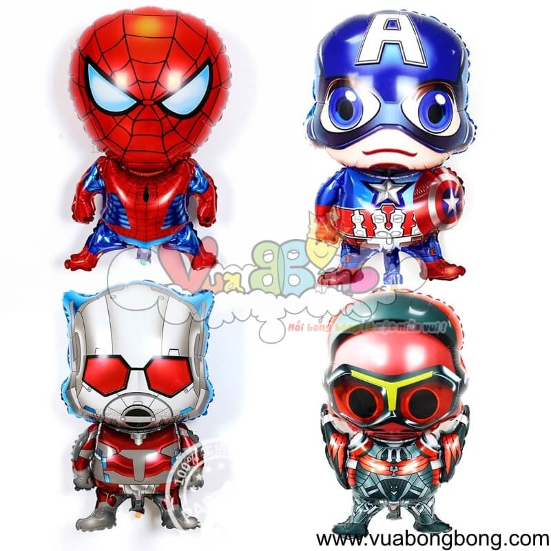 Bán bóng hình siêu anh hùng chibi dễ thương trang trí tphcm|Vua bong ...