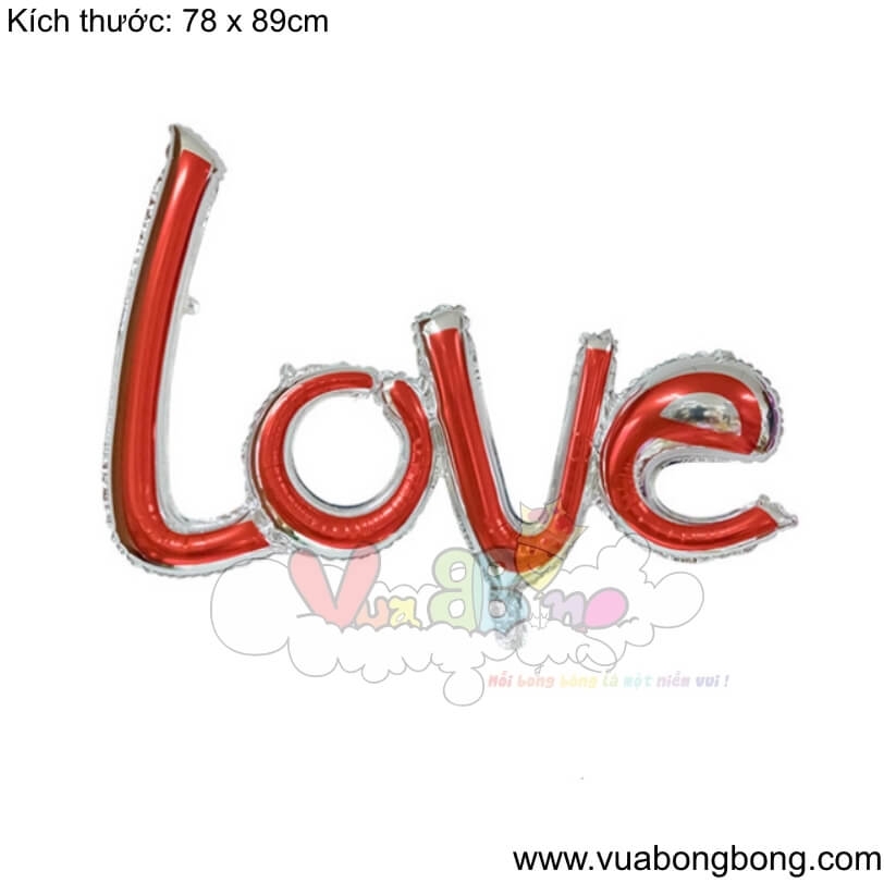 Bóng chữ love liền nhau trang trí phòng tình yêu lãng mạng Vua bong ...