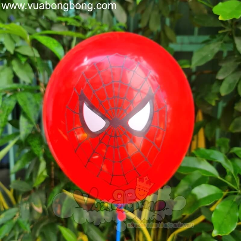 Bán bóng bay in hình măt người nhện spider man tạo hình trang trí sinh ...