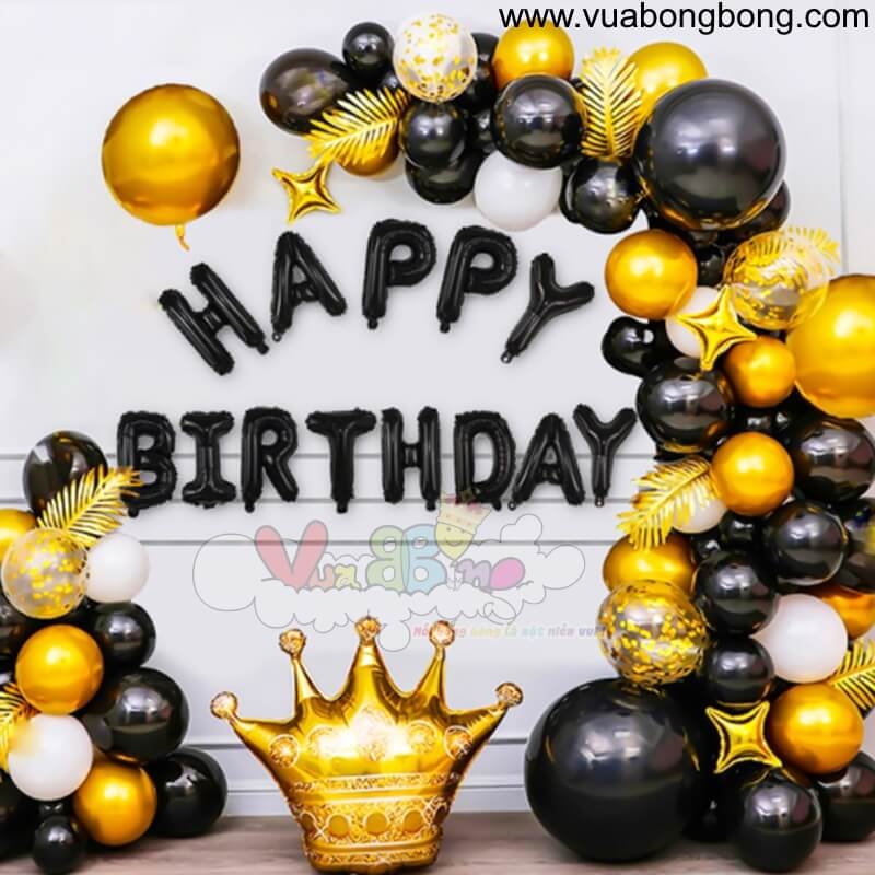 Bán combo set bong bóng vương miệng màu vàng gold trang trí cho người ...