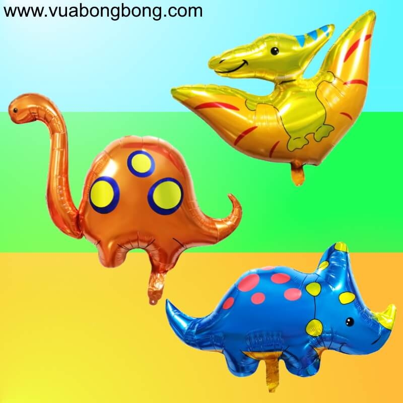 Bán bộ bong bóng bay khủng long chibi trang trí sinh nhật sự kiện theo ...