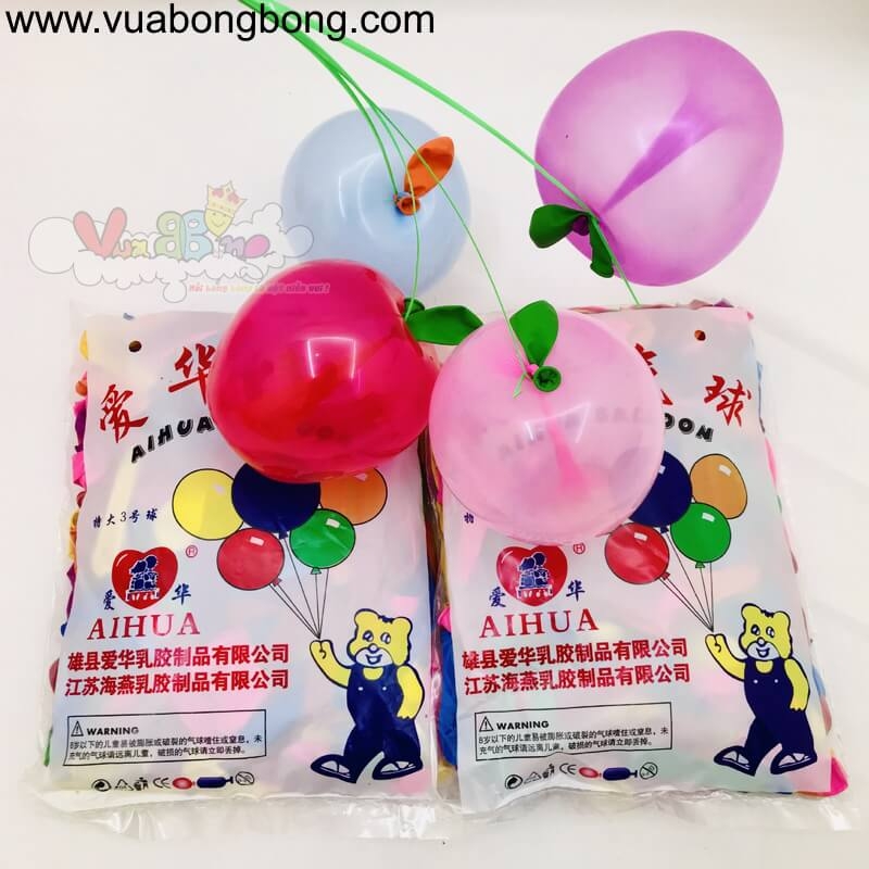 Bán bong bóng nhí nhỏ thương hiệu aihua balloon Trung Quốc làm trái táo ...