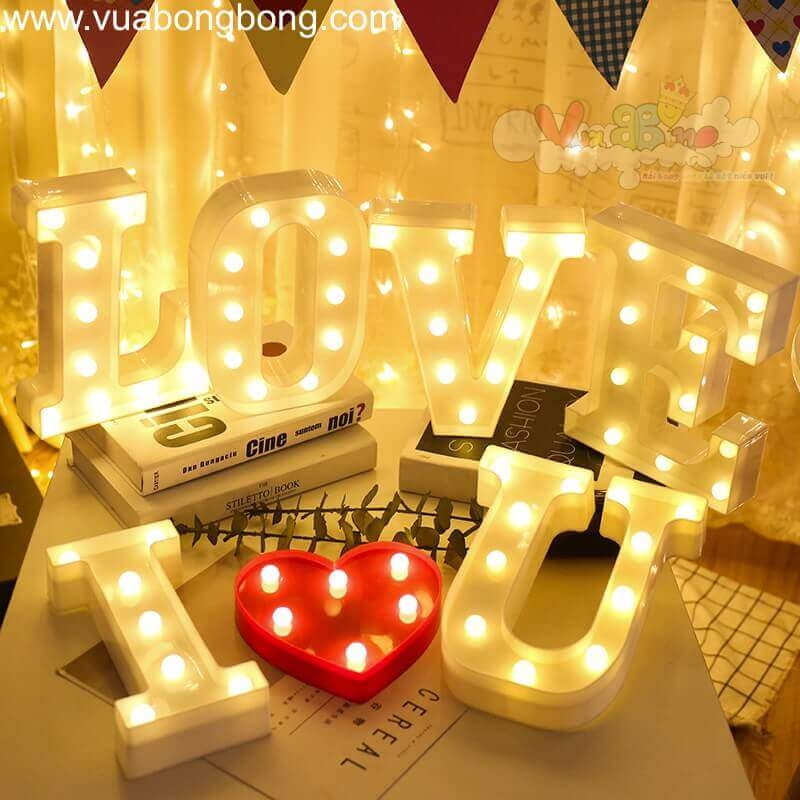 Bán đèn led chữ cái love trang trí tiệc tỏ tình sỉ lẻ giá rẻ toàn quốc ...