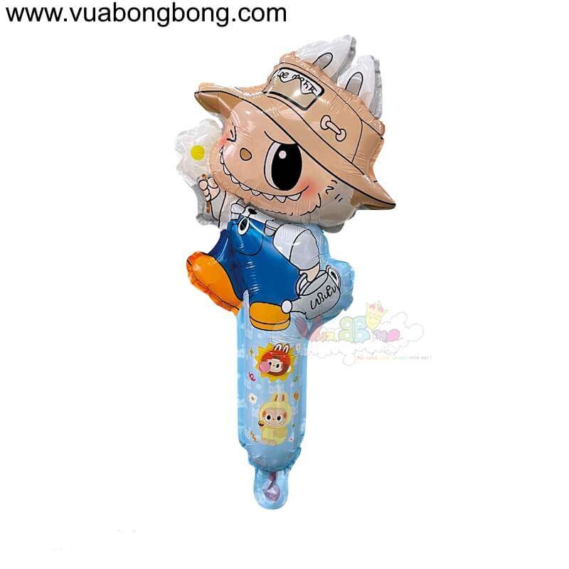 Bong bóng Labubu hoa cúc thanh cây gậy tay cầm dài đồ chơi trẻ em giá ...