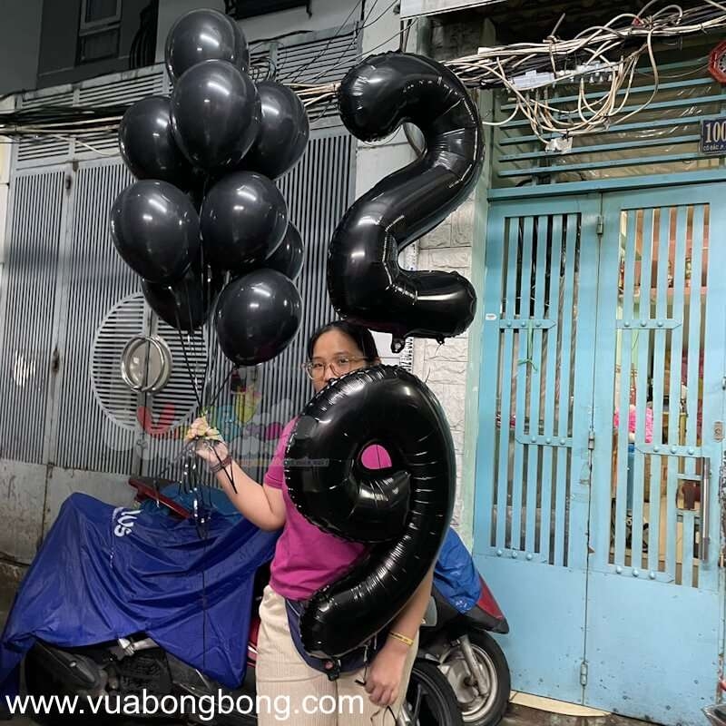 Bán bong bóng bay tròn và số 2 9 màu đen giá rẻ giao hàng tận nơi tphcm ...