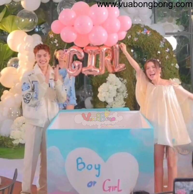 Dịch vụ bong bóng bay công bố giới tính boy or girl nhiều mẫu mã thiết ...