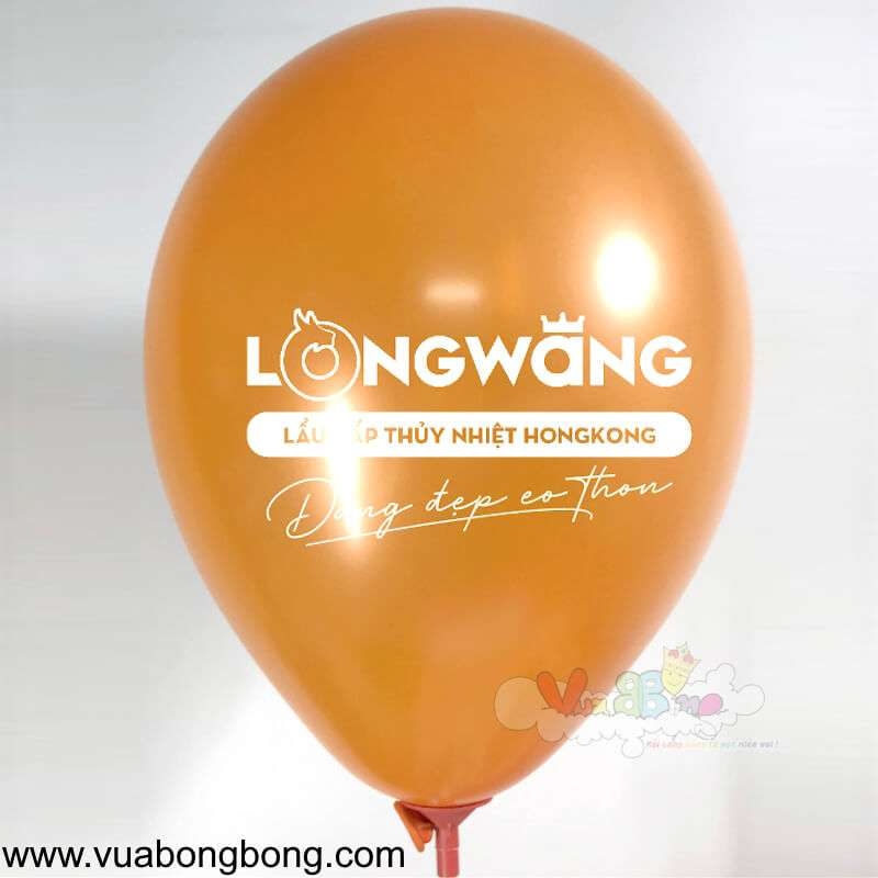 Bong bóng bay in logo lẩu hấp thủy nhiệt hong kong Long Wang quảng cáo ...